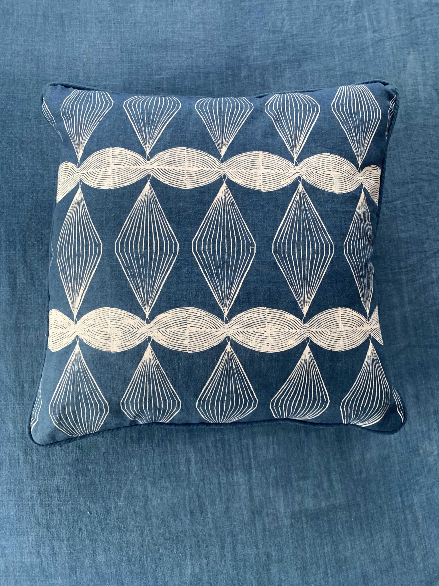St Cuthman fabric cushion - Sarah Burns Patterns